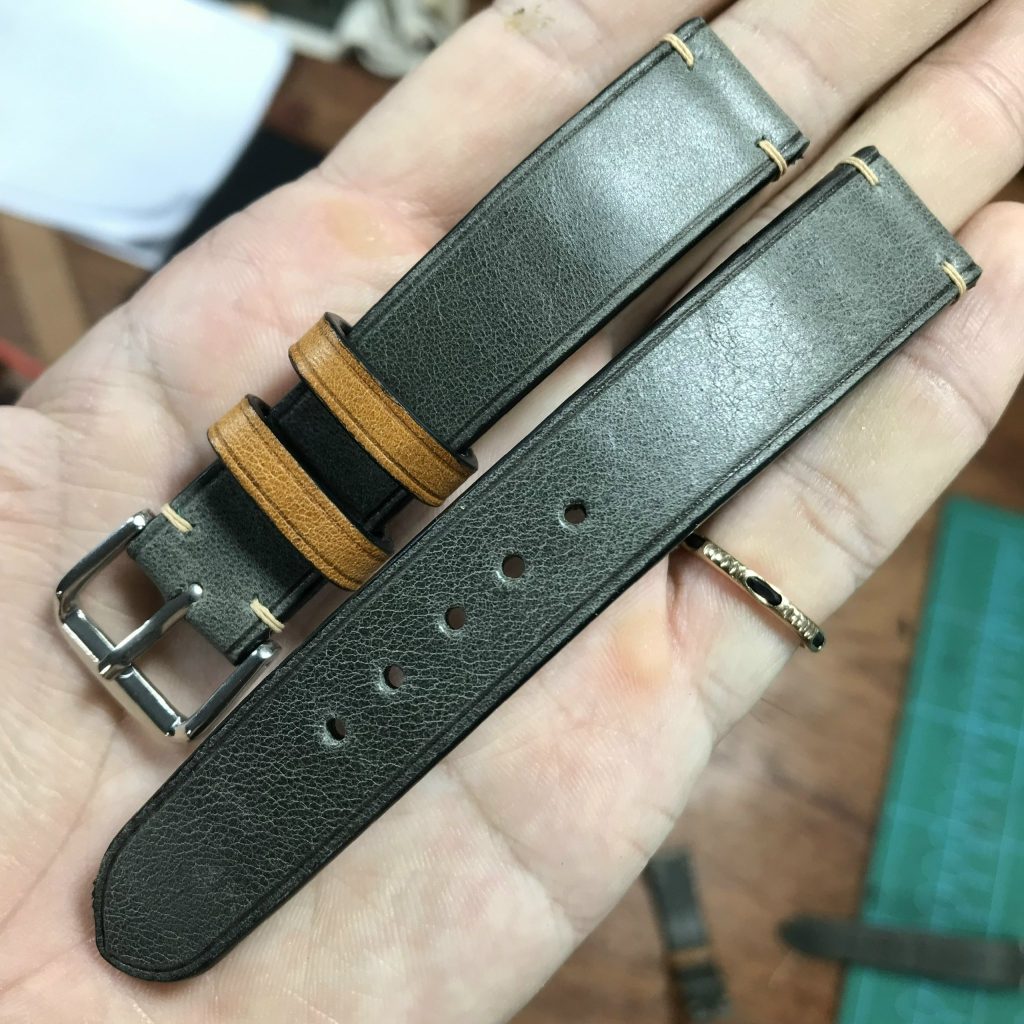 Dark Green leather watch strap band - Leather Watch Straps & Bands ...
