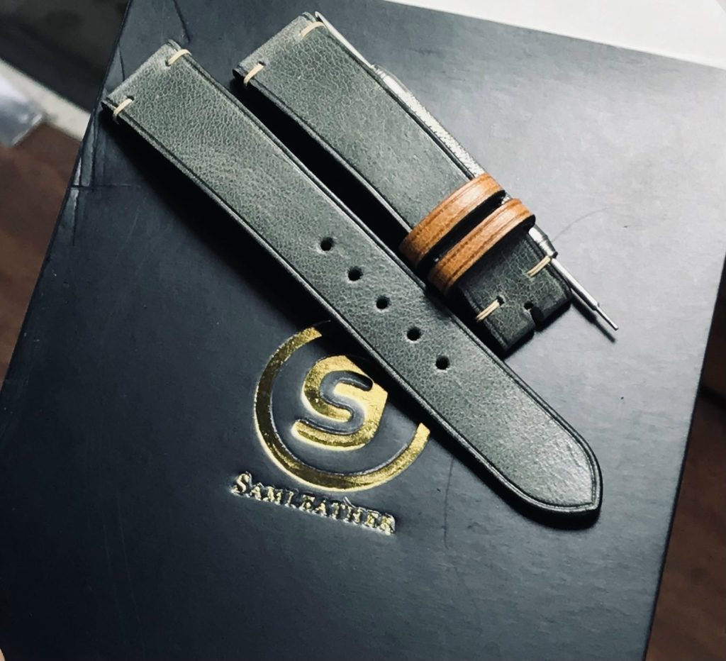 Dark Green leather watch strap band - Leather Watch Straps & Bands ...